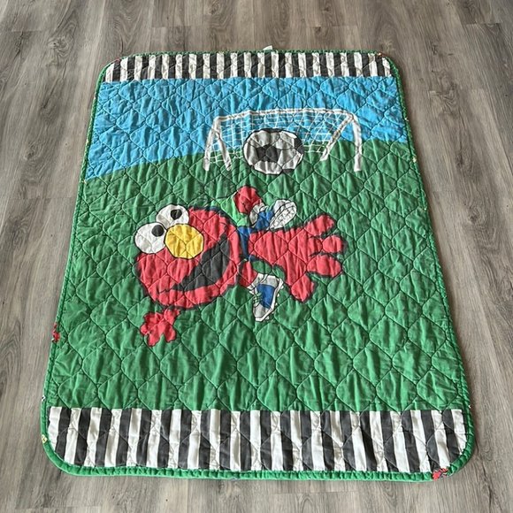 Vintage | Bedding | Vintage Sesame Street Elmo Quilt | Poshmark